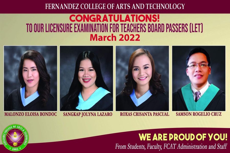 FCAT Garners Awards and Achievements SY 2021-22; Enrolment Open for SY ...
